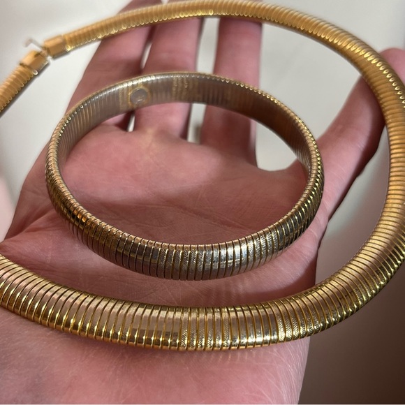 Estate | Jewelry | Vintage Retro Maximalist Gold Omega Snake Chain ...